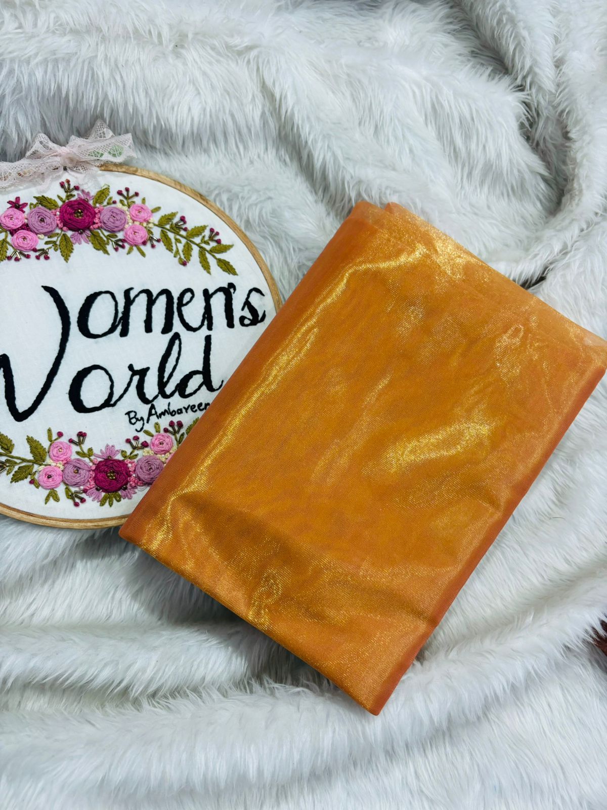 Rust shade softtwilltissuesaree – Womens world by ambareen